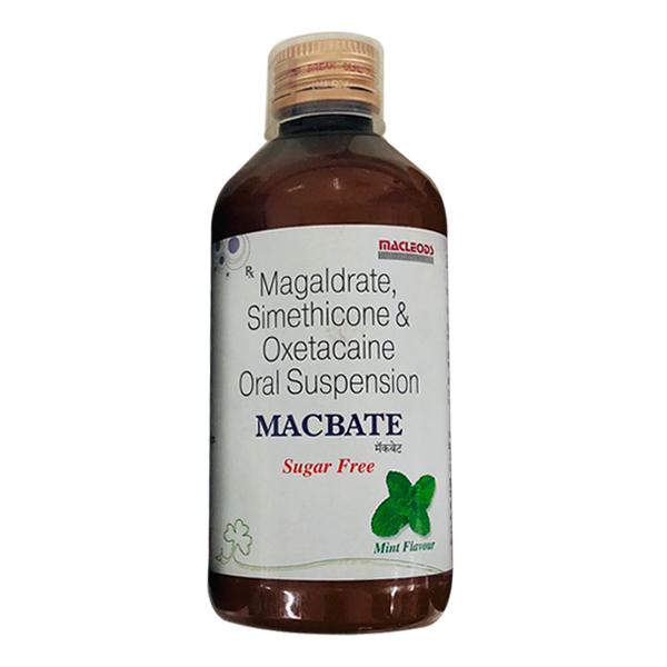 MACBATE MINT SUGAR FREE Oral Suspension 200ml - Price, Uses, Side ...