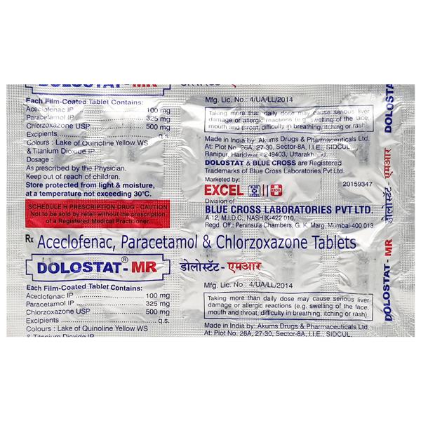 Buy Dolostat MR Tablet 10'S Online at Upto 25% OFF | Netmeds