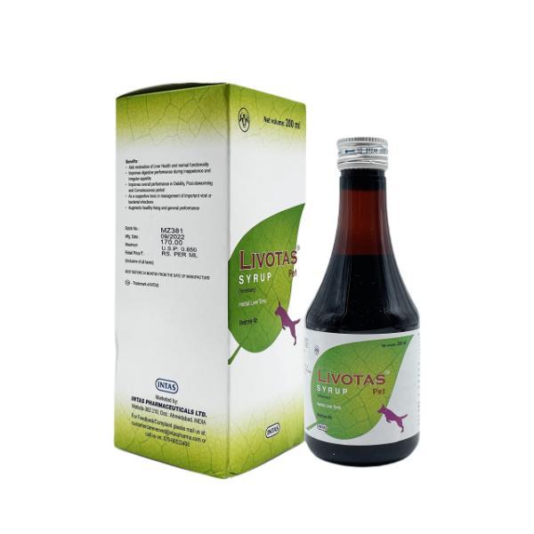 Intas Livotas Pet Syrup 200 ml 200 ml Online at Discount Price | Netmeds