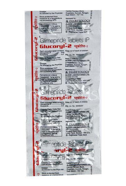 Glucoryl 2mg Tablet 10'S : Price, Uses, Side Effects | Netmeds