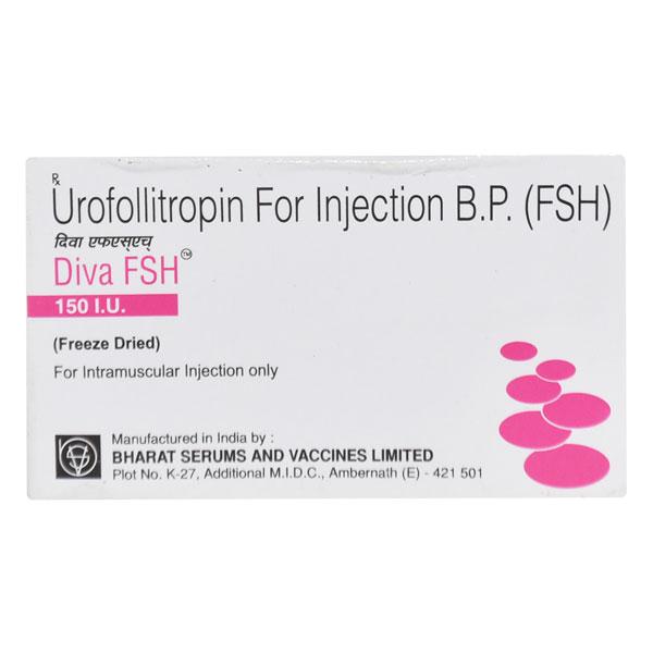 Diva Fsh 150 IU Injection 1'S - Buy Medicines online at Best Price from ...