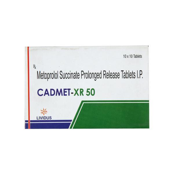 Cadmet XR 50mg Tablet 10'S : Price, Uses, Side Effects | Netmeds