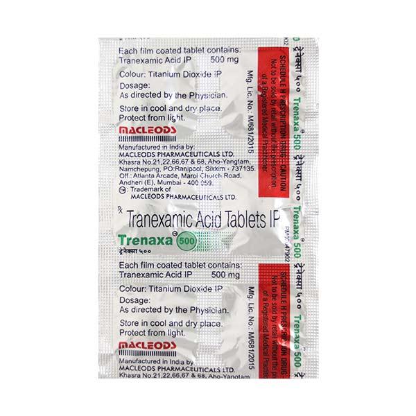 Trenaxa 500mg Tablet 6'S - Price, Uses, Side Effects | Netmeds