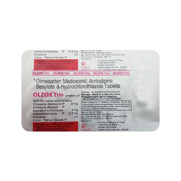 OLZOX TRIO Tablet 15's : Price, Uses, Side Effects | Netmeds