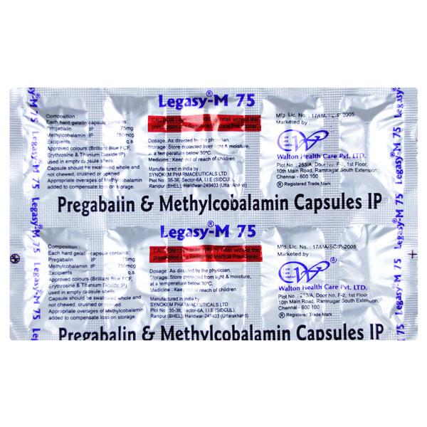 LEGASY M 75mg Capsule 10's Price, Uses, Side effects, Substitutes | Netmeds