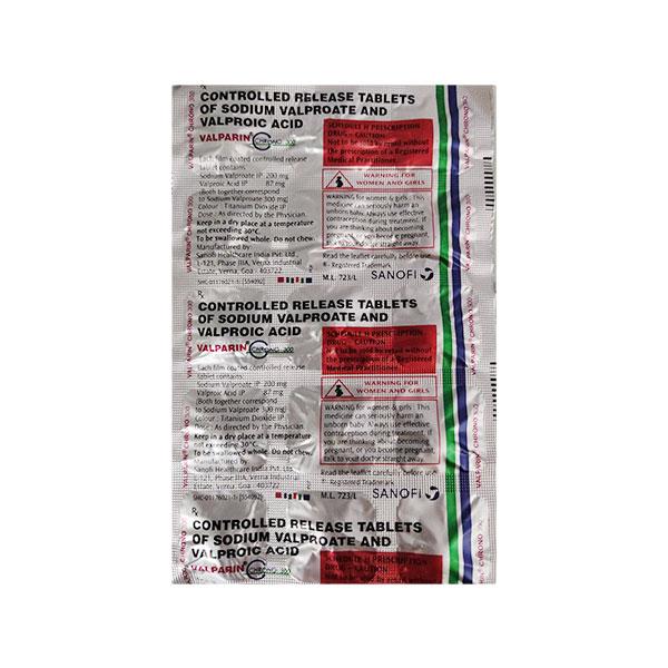 VALPARIN CHRONO 300 Tablet 15's Price, Uses, Side effects, Substitutes ...