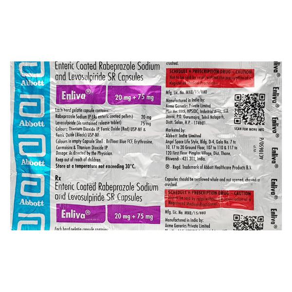 Enliva Capsule 10'S Price, Uses, Side effects, Substitutes | Netmeds