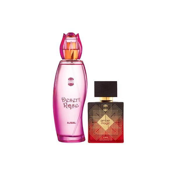 Buy Ajmal Desert Rose EDP Floral Oriental Perfume And Amber Magic EDP Spicy Aromatic Perfume 200 ...
