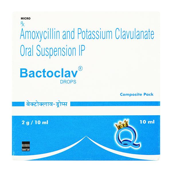 Bactoclav Drops 10ml Price, Uses, Side effects, Substitutes | Netmeds