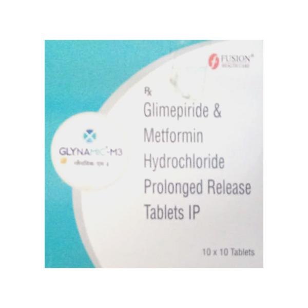 GLYNAMIC M 3 Tablet 10's Price, Uses, Side effects, Substitutes | Netmeds