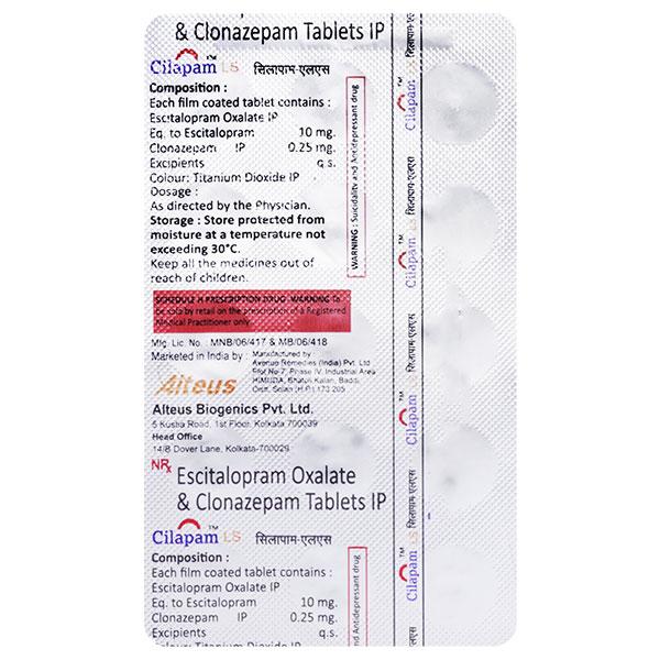 CILAPAM LS Tablet 15's - Price, Uses, Side Effects, and Substitutes ...