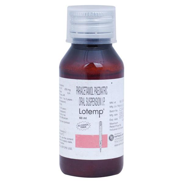 Lotemp Suspension 60ml Price, Uses, Side effects, Substitutes | Netmeds