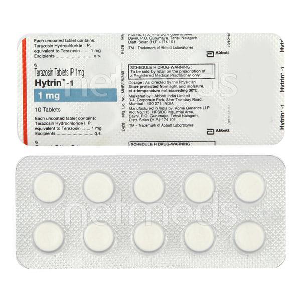 Buy Hytrin 1mg Tablet 10'S Online at Upto 25% OFF | Netmeds