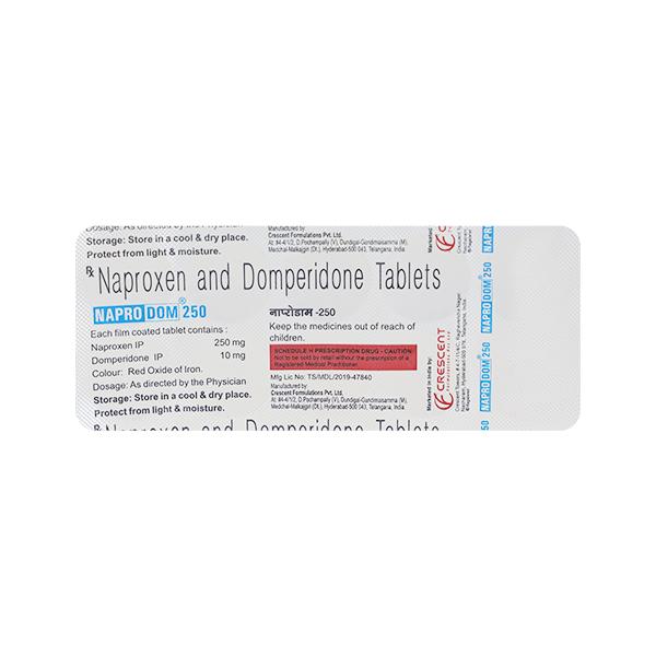 Naprodom 250mg Tablet 10'S Price, Uses, Side effects, Substitutes | Netmeds