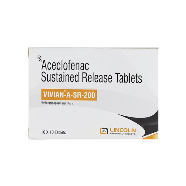 VIVIAN A SR 200 Tablet 10's Price, Uses, Side effects, Substitutes ...