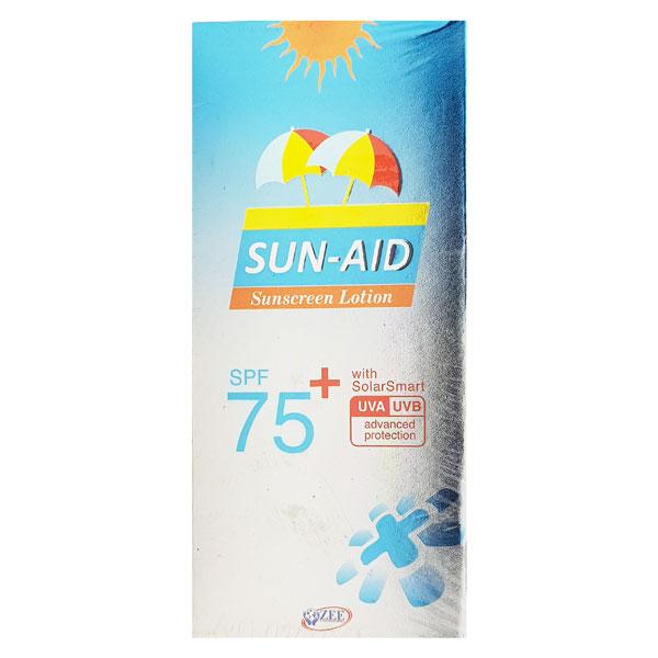 Buy SUN AID SPF 75+ SUNCREEN Lotion 100gm Online at Upto 25% OFF | Netmeds
