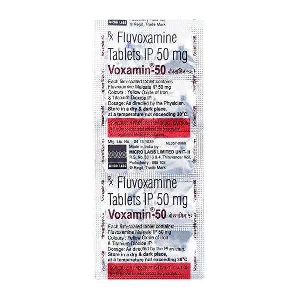 Voxamin 50mg Tablet 10'S : Price, Uses, Side Effects | Netmeds