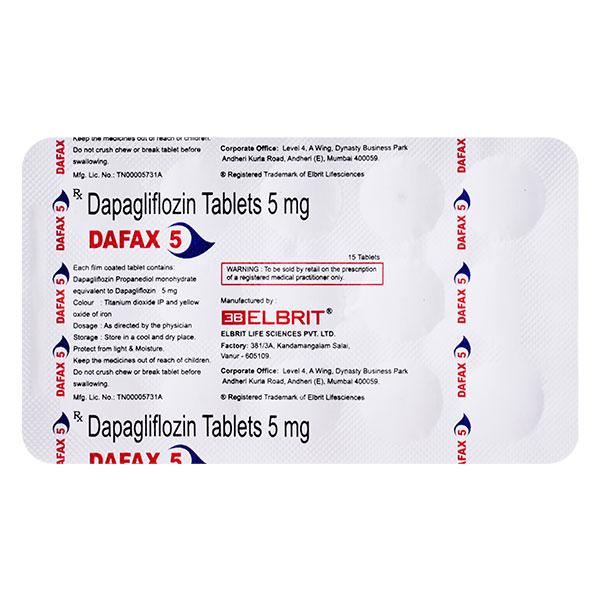 DAFAX 5 Tablet 15's : Price, Uses, Side Effects | Netmeds