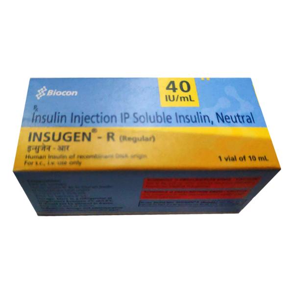 Insugen R 40IU Injection 1X10ml : Price, Uses, Side Effects | Netmeds