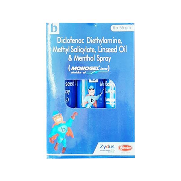 MONOGEL Spray 55gm Price, Uses, Side effects, Substitutes | Netmeds