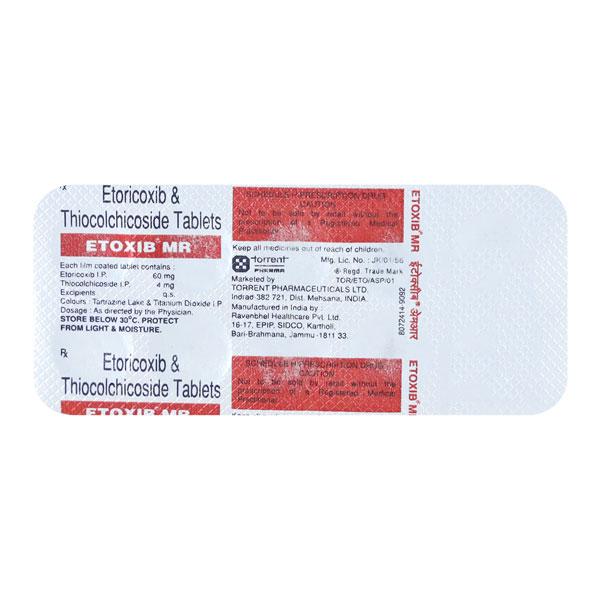 Etoxib MR Tablet 10'S Price, Uses, Side effects, Substitutes | Netmeds