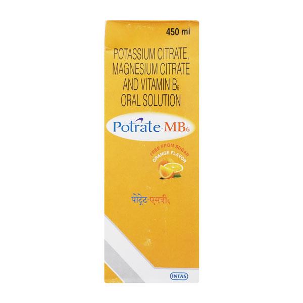 Potrate MB6 Free From Sugar Orange Flavor Oral Solution 450ml Price ...