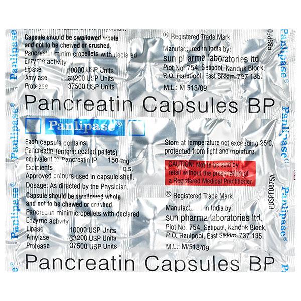 PANLIPASE Capsule 15's : Price, Uses, Side Effects | Netmeds