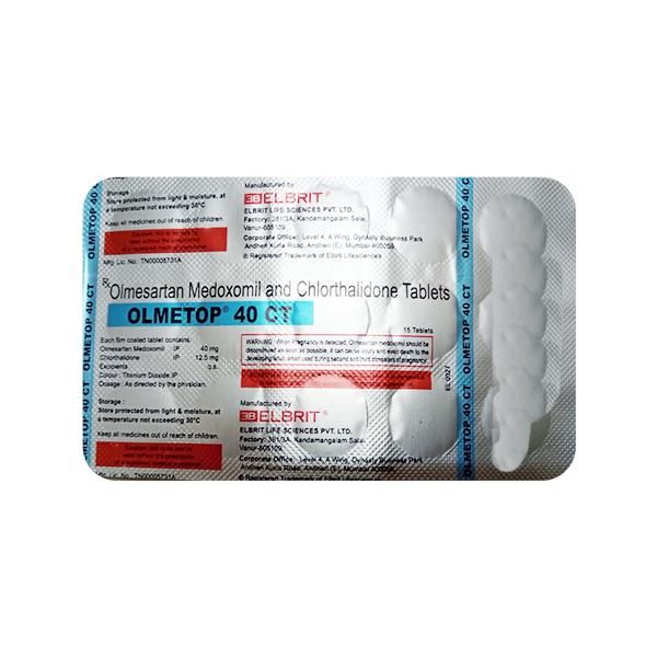 OLMETOP 40 CT Tablet 15's Price, Uses, Side effects, Substitutes | Netmeds