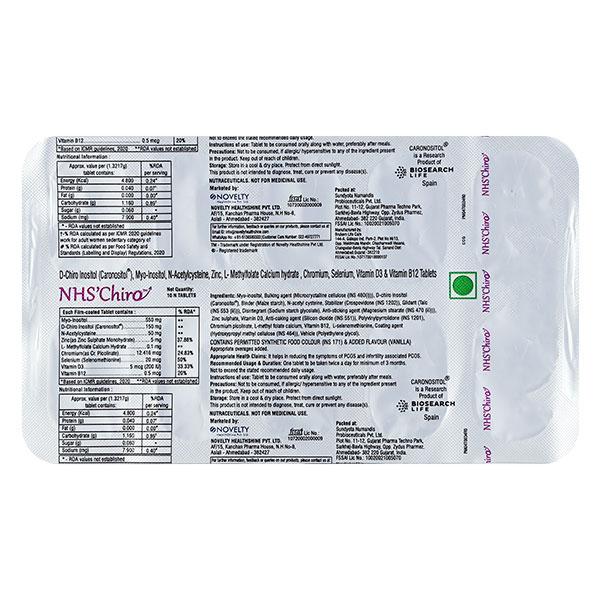 Buy NHS CHIRO Tablet 10's Online at Upto 25% OFF | Netmeds