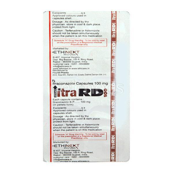 Buy Itra RD 100mg Capsule 10'S Online at Upto 25% OFF | Netmeds