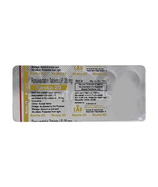 Rosta 20mg Tablet 10'S : Uses, Side Effects, Price | Netmeds