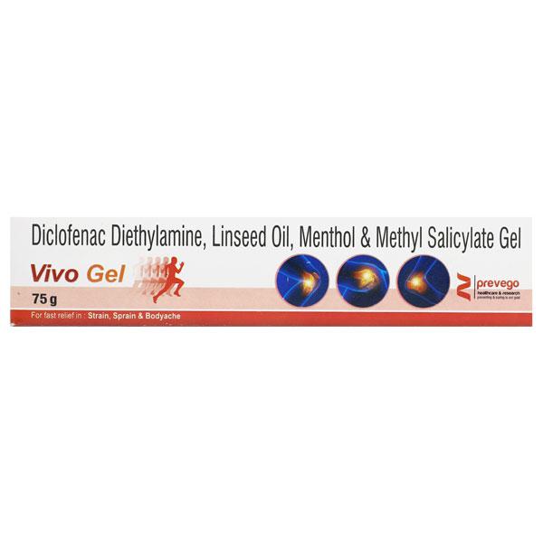 VIVO Gel 75gm Price, Uses, Side effects, Substitutes | Netmeds