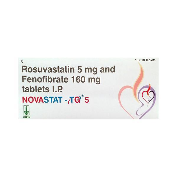 Novastat TG 5mg Tablet 10'S Price, Uses, Side effects, Substitutes ...