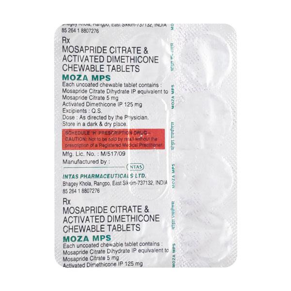 Buy Moza MPS Tablet 10'S Online at Upto 25% OFF | Netmeds