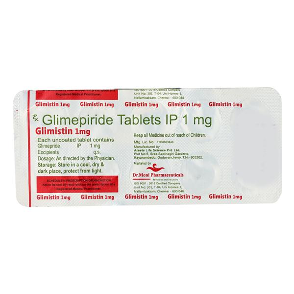 GLIMISTIN 1 Tablet 10's : Price, Uses, Side Effects | Netmeds