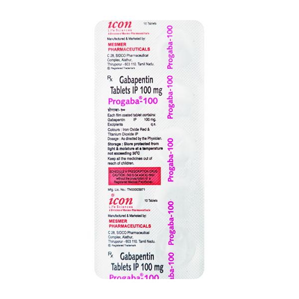 Progaba 100mg Tablet 10'S Price, Uses, Side effects, Substitutes | Netmeds