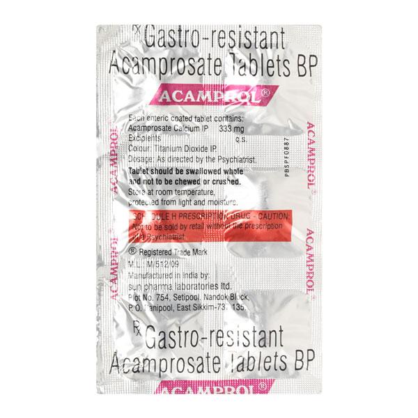 Acamprol 333mg Tablet 6'S - Price, Uses, Side Effects | Netmeds