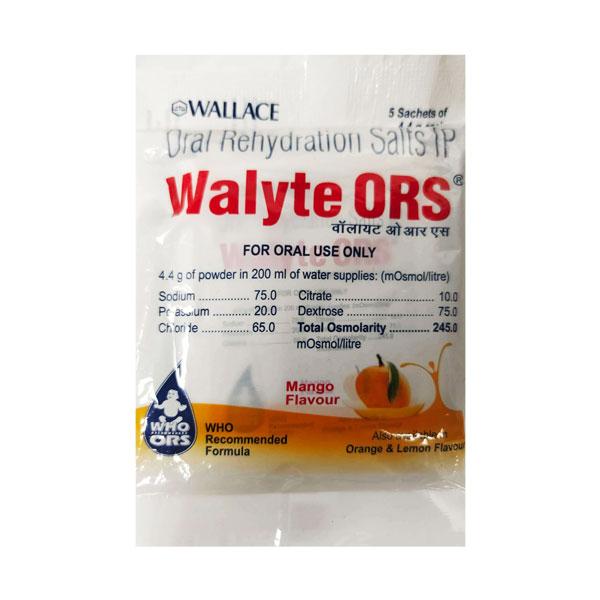 WALYTE ORS MANGO FLAVOUR Sachet 5X4.4gm - Buy Medicines online at Best ...
