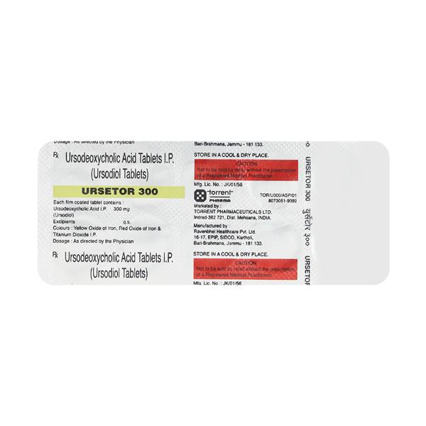 Buy Ursetor 300mg Tablet 10'S Online at Upto 25% OFF | Netmeds