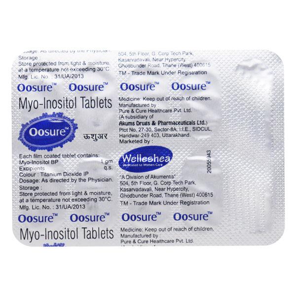 Oosure Tablet 10'S Price, Uses, Side effects, Substitutes | Netmeds