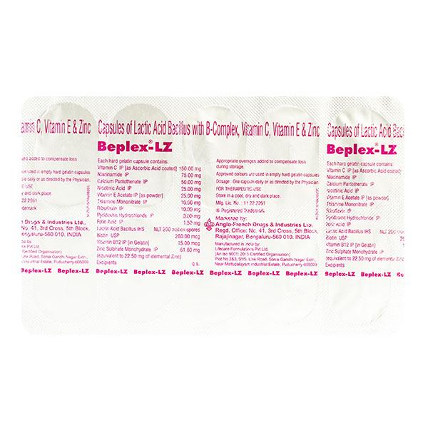 Buy Beplex LZ Capsule 10'S Online at Upto 25% OFF | Netmeds