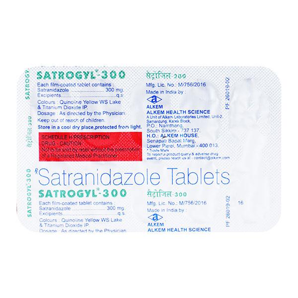 Satrogyl 300mg Tablet 10'S Price, Uses, Side effects, Substitutes | Netmeds
