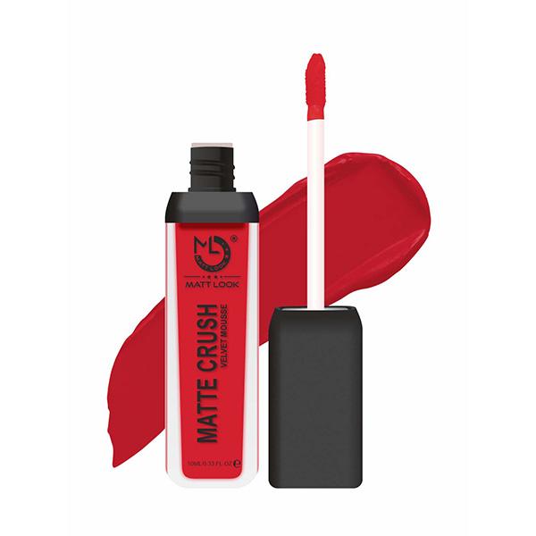 Buy Matt Look Matte Crush Velvet Mousse Lipstick, Go Red 10 ml Online ...