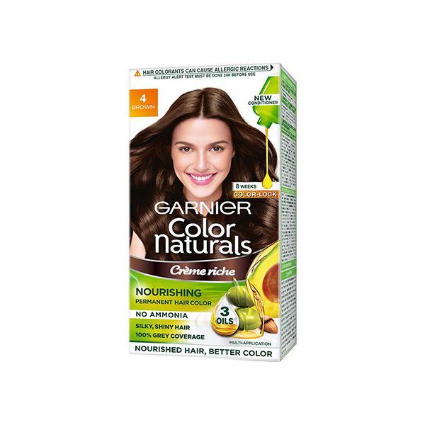 Buy Garnier Color Naturals Creme Riche - Shade 4 Brown (70 ml + 60 gm) Online at Discounted ...