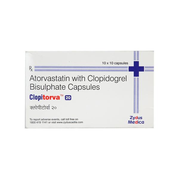 Clopitorva 20mg Capsule 10'S Price, Uses, Side effects, Substitutes ...