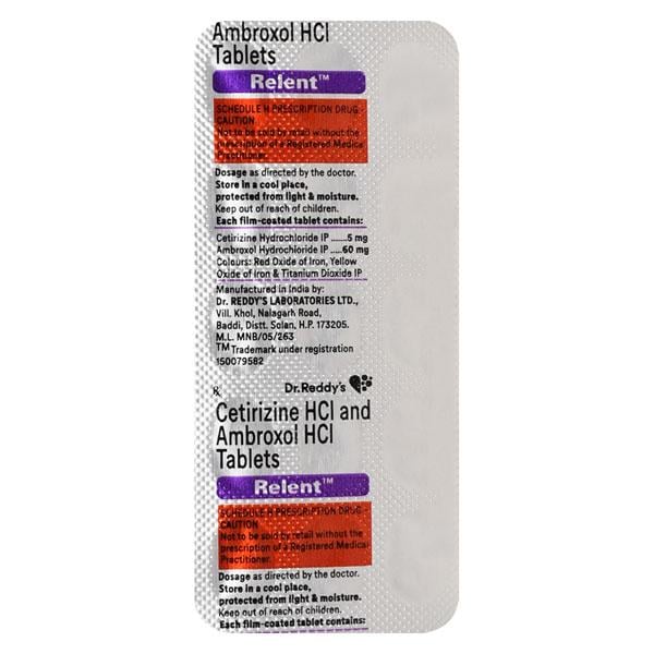 Relent Tablet 15'S : Uses, Side Effects, Price | Netmeds