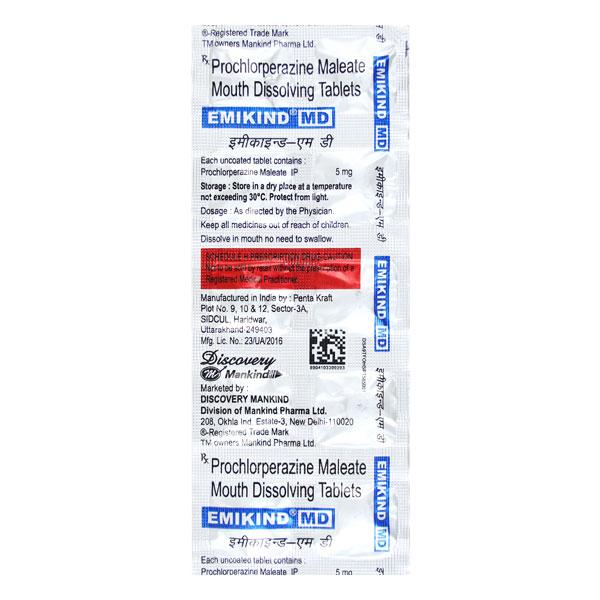 Emikind MD Tablet 10'S : Uses, Side Effects, Price | Netmeds