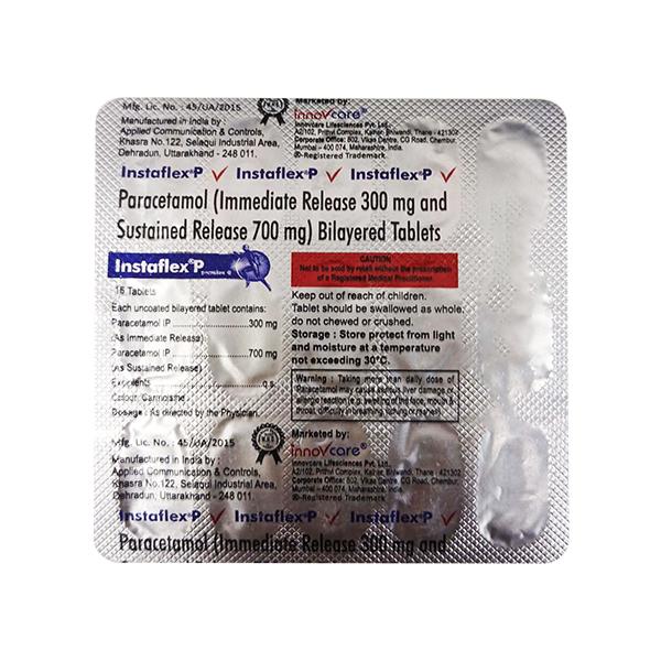 INSTAFLEX P Tablet 15's Price, Uses, Side effects, Substitutes | Netmeds