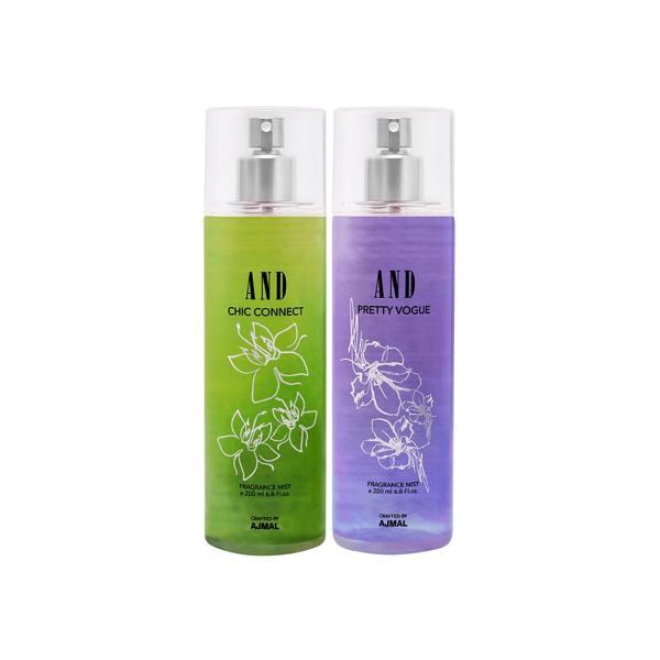 Buy AND Chic Connect & Pretty Vogue Pack Of 2 Body Mist For Female ...