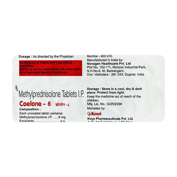 Coelone 8mg Tablet 10'S Price, Uses, Side effects, Substitutes | Netmeds